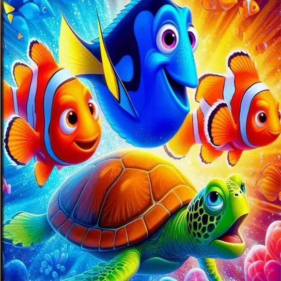 Fish | Diamond Paint Art Kit Finding Nemo 12 X 12 All Tools Included ...